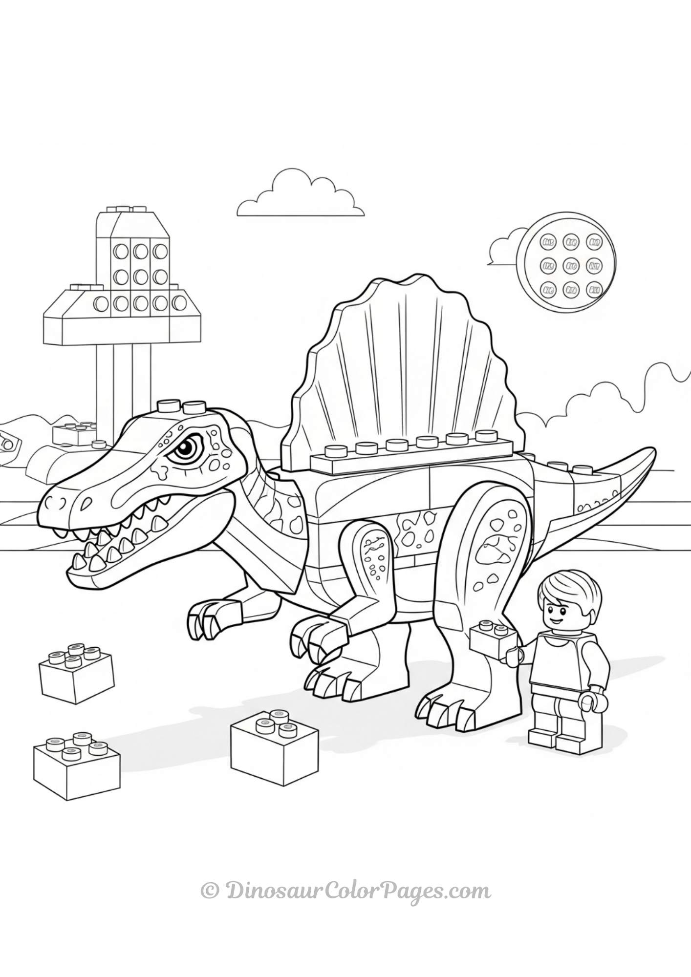 20 Spinosaurus Coloring Pages | Free PNGs & Printable PDF