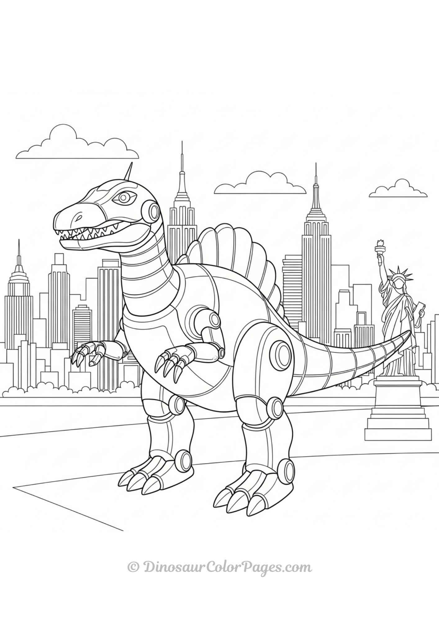 20 Spinosaurus Coloring Pages | Free PNGs & Printable PDF