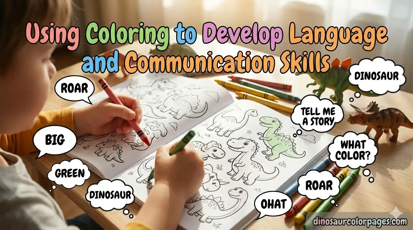 Using Coloring to Develop Language and Communication Skills