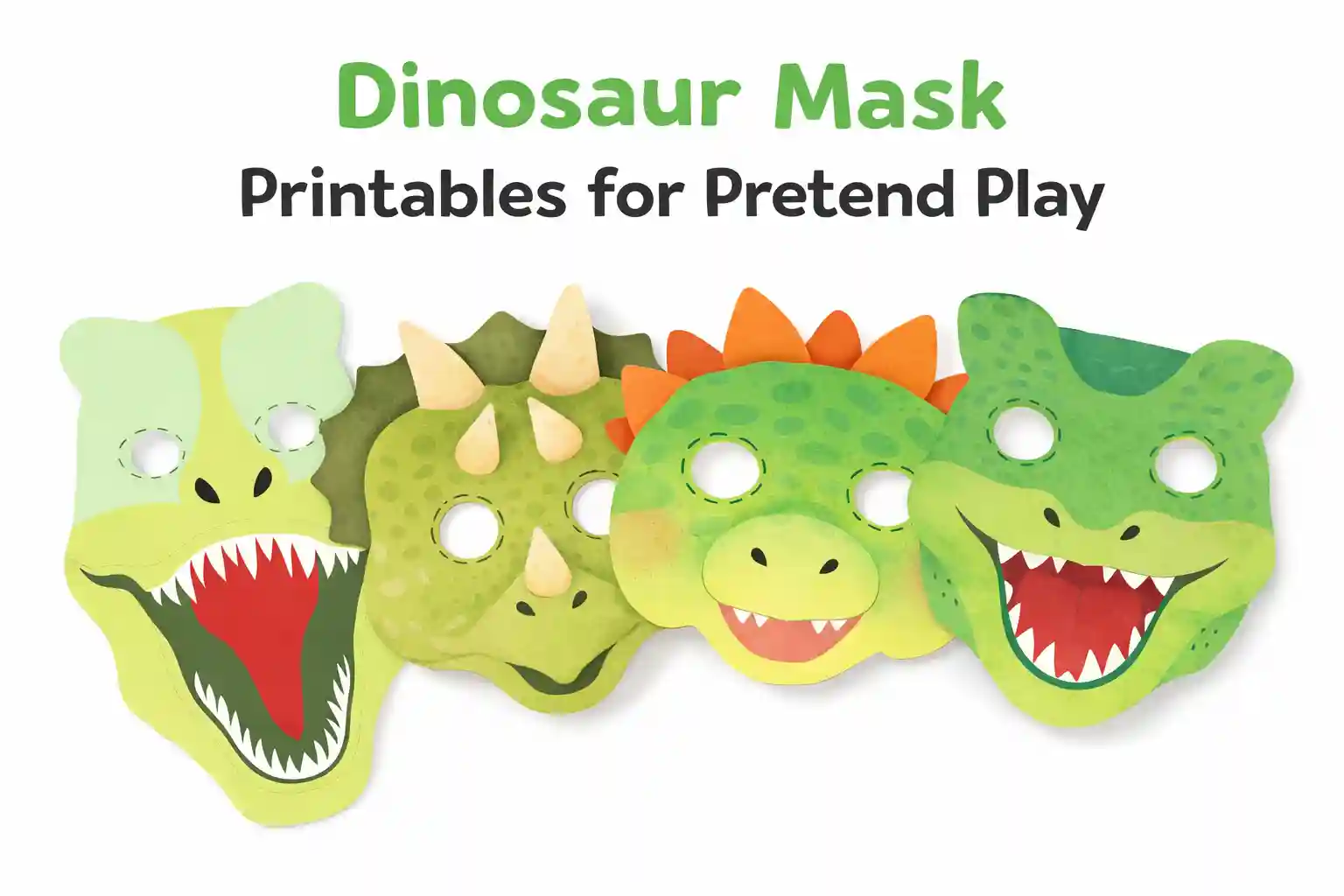 Dinosaur Mask Printable for Pretend Play